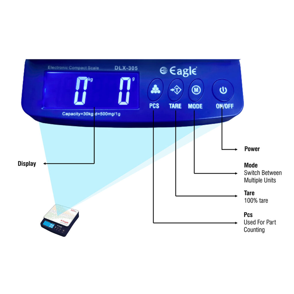 Electronic Compact Scale | Tabletop Scale DLX 305 Series | Eagle Scales
